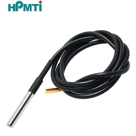 1pc Ds1820 Stainless Steel Waterproof Ds18b20 1m 3m 5m Thread Temperature Probe Temperature