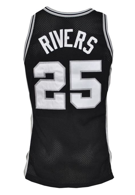 1995 96 Doc Rivers San Antonio Spurs Game Used Road Uniform And 1997 98 Avery Johnson San Antonio