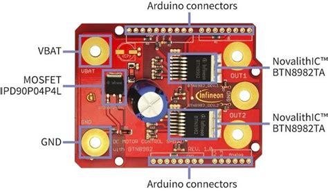 Arduino直流电机控制板 Dc Motor Control Shield Infineon Developer Community