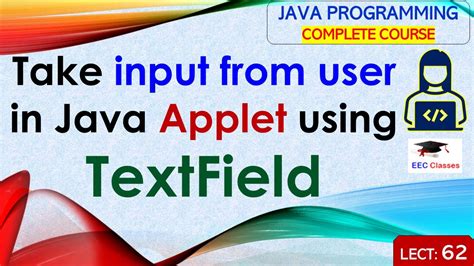 L62 Take Input From User In Java Applet Using Textfield Java Programming Lectures In Hindi