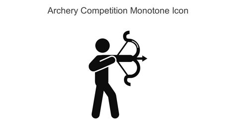 Archery Competition Monotone Icon In Powerpoint Pptx Png And Editable Eps Format PPT Presentation