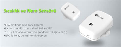 Lora Sıcaklık Ve Nem Sensörü Milesight Em300 Th