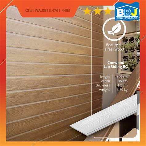 Jual Conwood Lapsiding Bg Conwood Dinding Wall Panel Shopee Indonesia