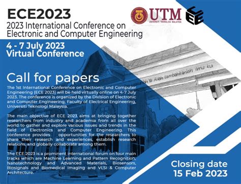 Call For Paper 2023 International Conference On Electronic And Computer Engineering Faculty