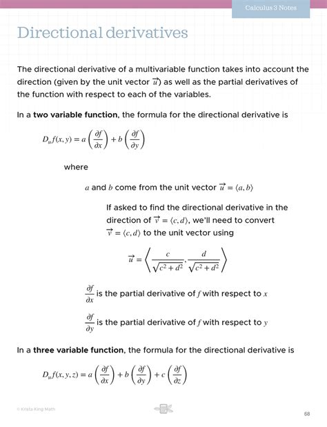 Directional Derivatives Directional Derivatives The Directional Derivative Of A