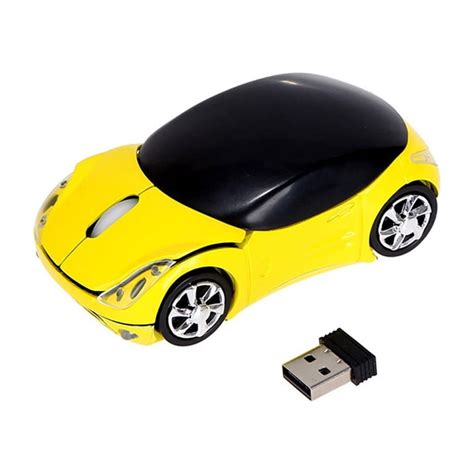Winter Savings Clearance Suokom Wireless Mouse Cute Car Shape 2 4g Portable Wireless Computer