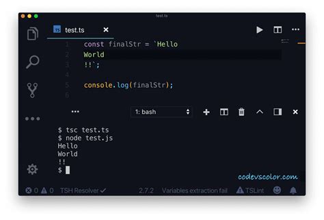Typescript Template String Examples Codevscolor