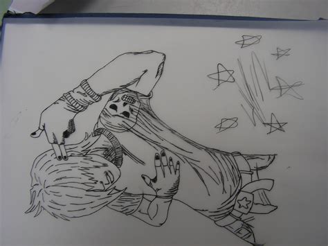 Emo Guy Stencil Drawing By Andysixx Dragoart