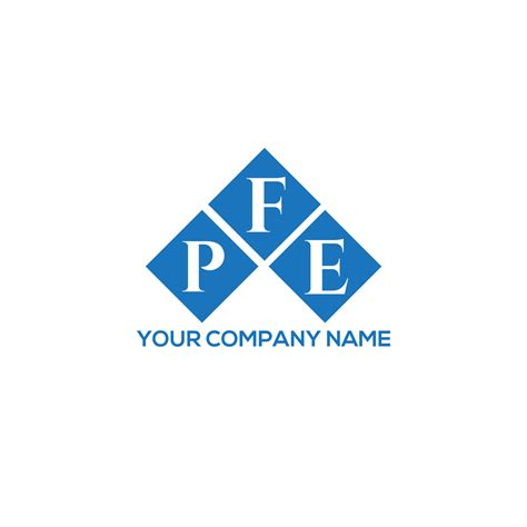 Pfe Letter Logo Design On White Background Pfe Creative Initials