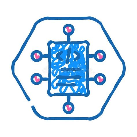 Source Code Management Icon Doodle Illustration Stock Vector Illustration Of Programmer Drawn