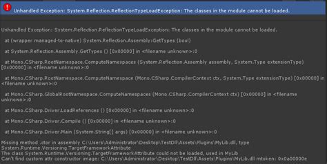 Unity插件之Unity调用C 编译的DLL CodeBug Unity插件之Unity调用C 编译的DLL CodeBug