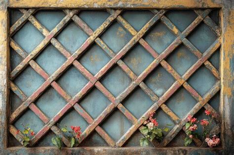 Radiant Lattice Elegance Intricate Patterns Of Vibrant Colors And Textures Premium Ai