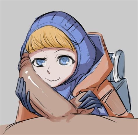 Rule 34 Apex Legends Backpack Balls Blonde Hair Blue Eyes Holding