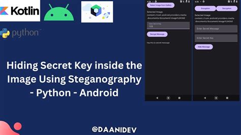 Hiding Secret Key Inside The Image Using Steganography Python