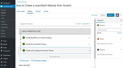 Learndash Tutorial Creating Your First Learndash Course