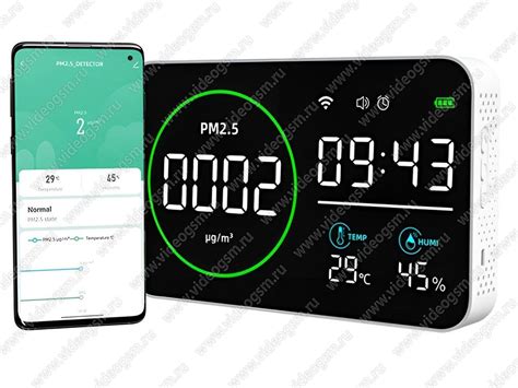 Многофункциональный монитор детектор качества воздуха Tuya Wi Fi 4 в 1 «Страж Газ 916 M6 Tuya