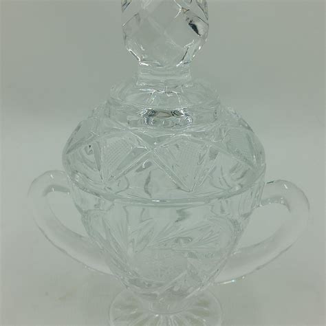 Crystal Sugar Bowl Etsy