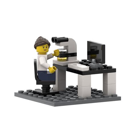 Custom Lego® Lab Set Microscope Station Minifigure Not Included Sciencegrit