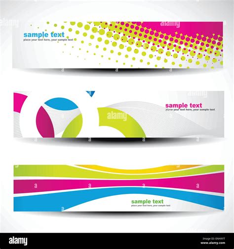 Abstract Header Vector Set Stock Vector Image Art Alamy