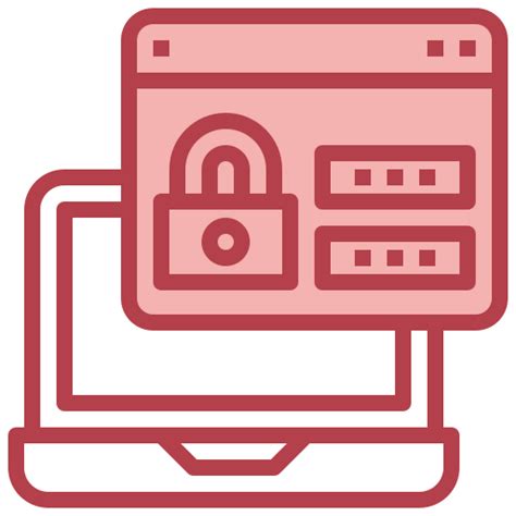 Password Surang Red Icon