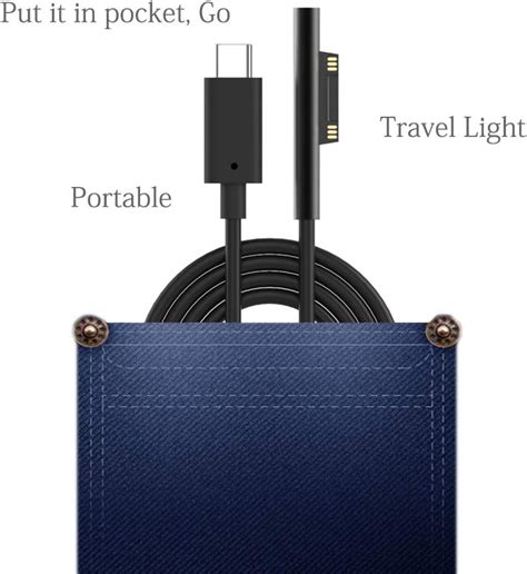 Surface Book Series Surface Laptop Series Male Usbc Microsoft Surface Connect To Usb C Pd V