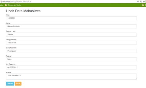 Membuat Crud Creat Read Update Delete Menggunakan Pdo Di Php ~ Ulil Azmis Blog