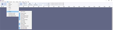 Edit Toolbar Windows Audacity Forum
