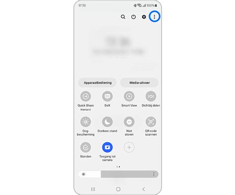 hoe knoppen toevoegen aan of verwijderen uit het quick setting panel