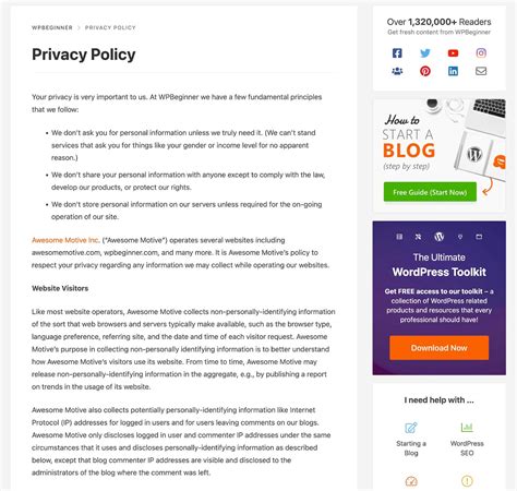 Adding A Privacy Policy To Your Wordpress Site Step By Step Guide