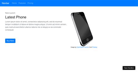 Navbar Example Codesandbox