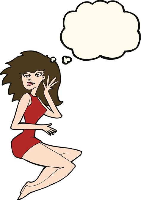Cartoon Sexy Woman With Thought Bubble 44961113 Png