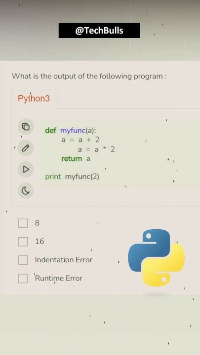 What Is The Output Of The Following Program Coding Codingchallenge Programming Python Youtube