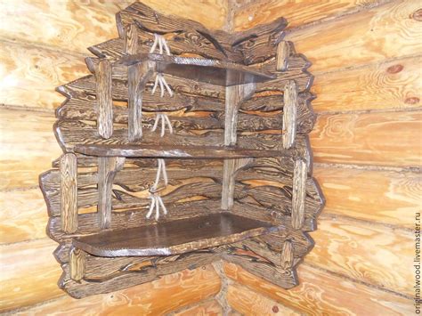 полки настенные из дерева Для дома и интерьера ручной работы купить на ...