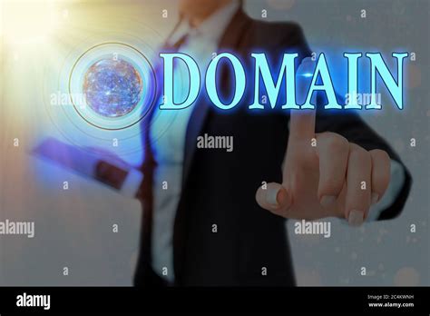 Word Writing Text Domain Business Photo Showcasing Identification String That Defines A Realm