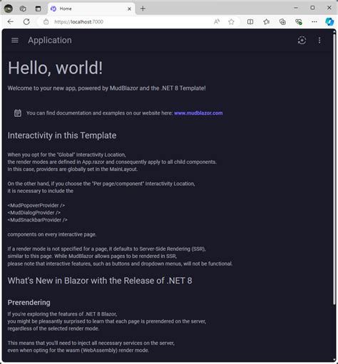 Getting Started With Mudblazor