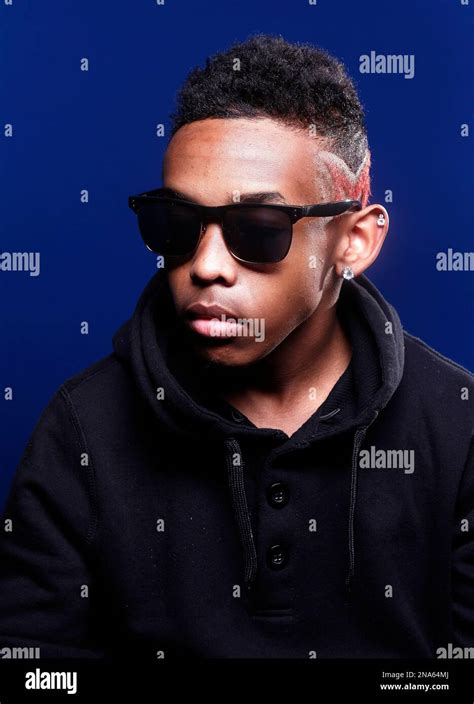 Member Of Teen Randb Boy Band Mindless Behavior Prodigy Poses For A