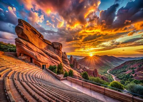 Breathtaking Sunset Concert At Red Rocks Amphitheatre Colorados Iconic