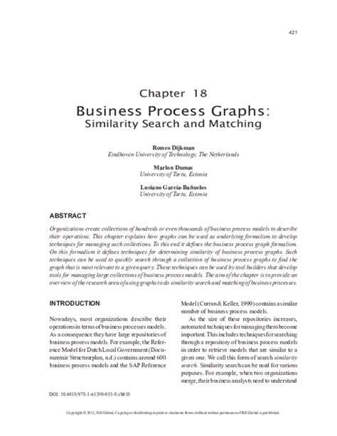 Pdf Business Process Graphs