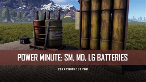 Rust Power Minute Small Medium Large Battery Corrosion Hour