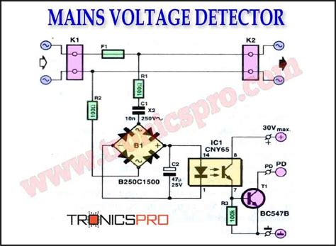 Mains Voltage Detector Circuit Diagram Artofit