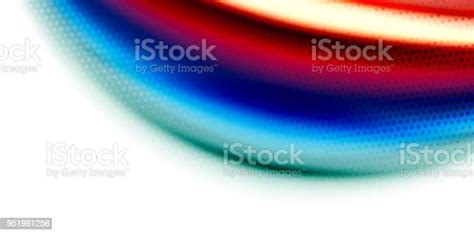 추상적인 모양 점선된 질감 액체 색상 혼합을 흐르는 3d 유체 색상 파 배경 벡터 3차원 형태에 대한 스톡 벡터 아트 및 기타 이미지 3차원 형태 과학 구도 Istock