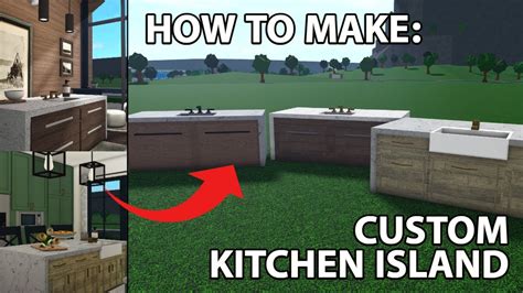 How To Make Custom Kitchen Islands In Bloxburg Youtube