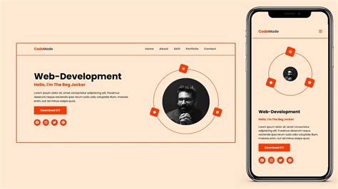 Animated Portfolio Website Using Html Css And Javascript Responsive