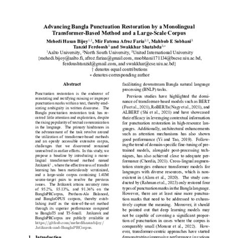 Advancing Bangla Punctuation Restoration By A Monolingual Transformer