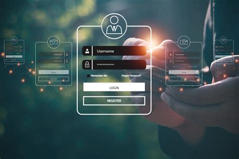 Premium Photo User Typing Login And Passwordhand Man Use Mobile Phone For Log In To Enter