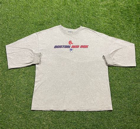 Vintage Boston Red Sox Long Sleeve Shirt Size Xxl 2xl Fenway Park Mlb