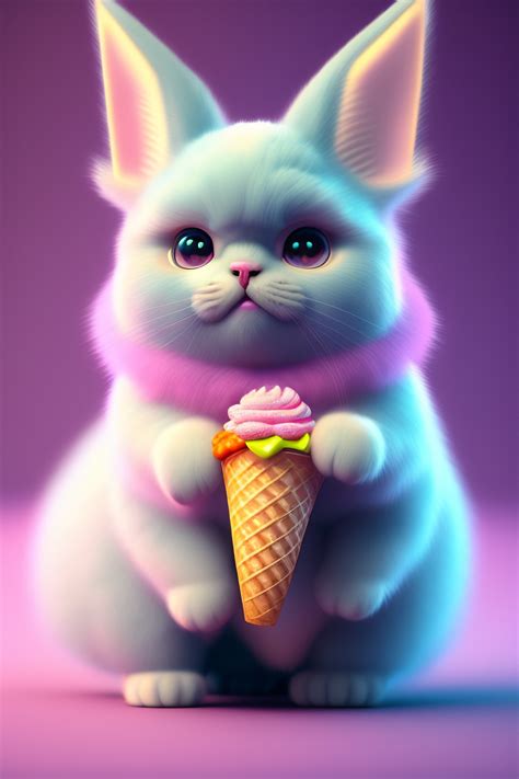 Lexica High Quality 3 D Render Hyperrealist Very Cute Pastel Fluffy Grumpy Gargoyle Cat