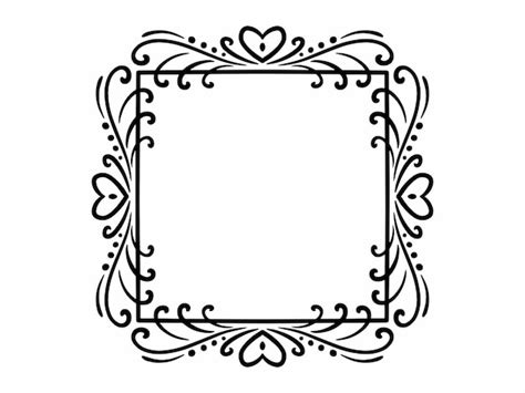 Premium Vector Valentine Day Frame Background Illustration