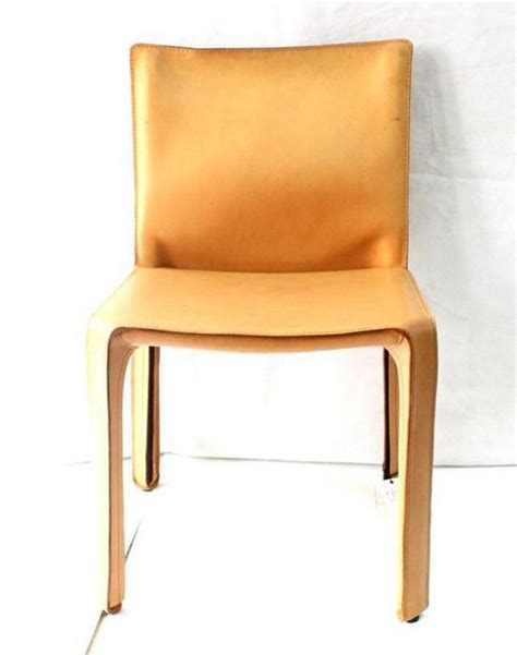 Cassina Cab Chair In Natural Tan Leather European Furniture Post 1950