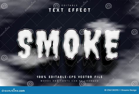 Aug Off Smoke Text Effect Sky Isolated Background Royalty Free Stock
